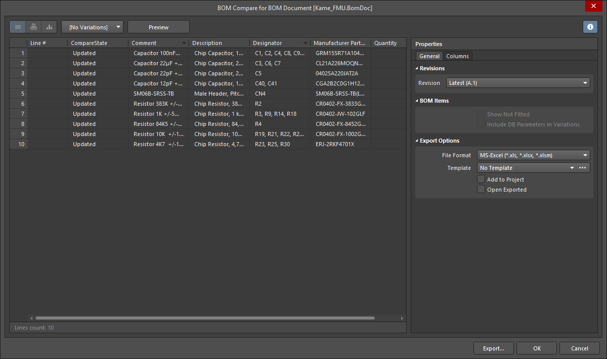 BOM Compare | Version Control | Video Tutorials | Learn Altium 365