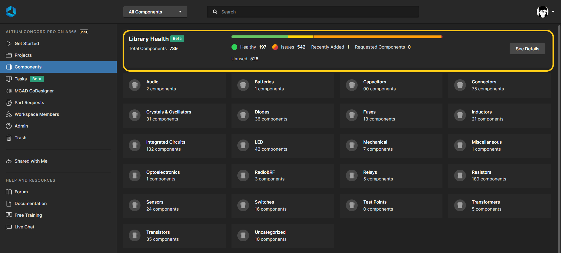 Library Health Dashboard | Component and Library Management | Video Tutorials | Learn Altium 365